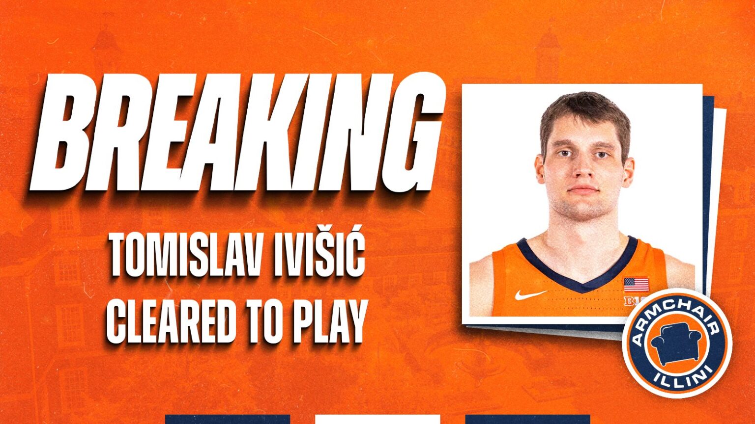 NEWS: Illinois Basketball center Tomislav Ivisic Cleared by NCAA ...