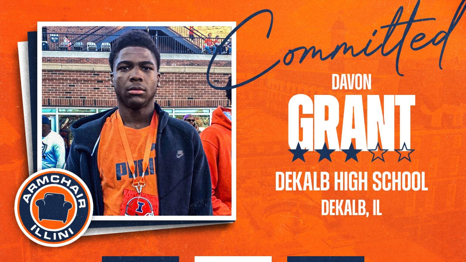 Illinois Football news: 2026 WR Davon Grant commits to the Illini ...