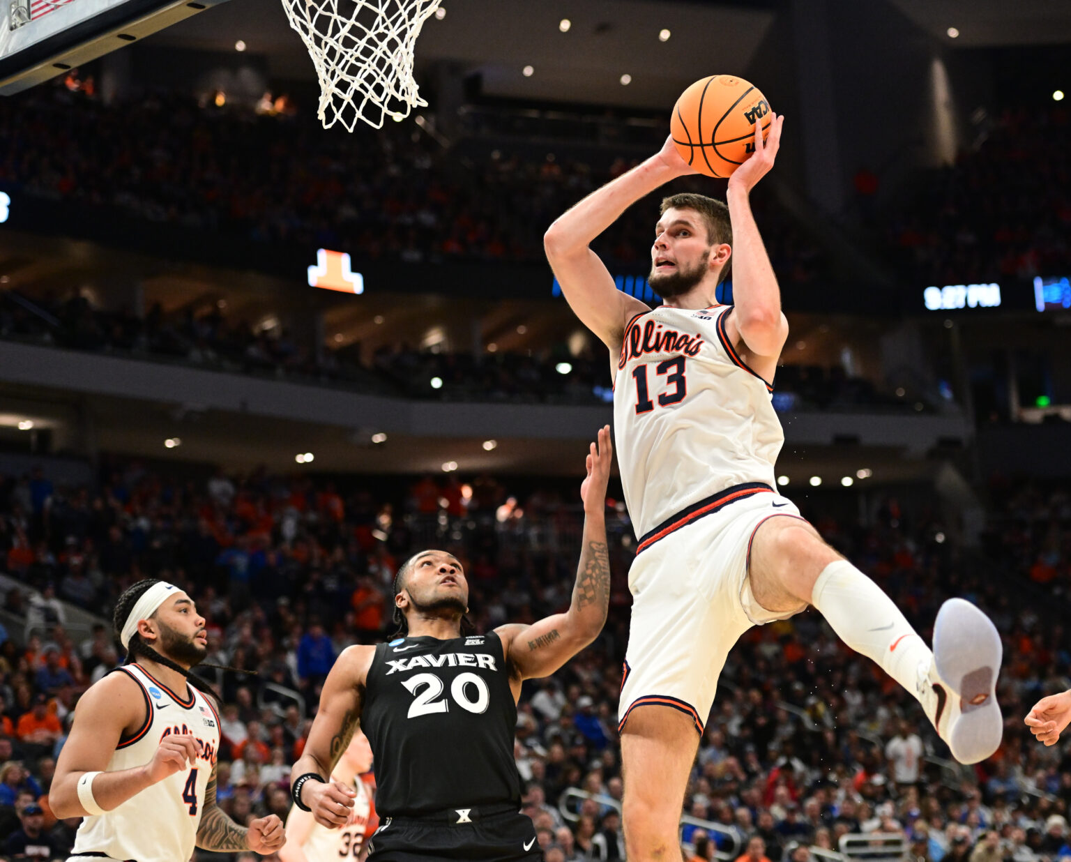 Illinois basketball center Tomislav Ivisic sets NCAA Tournament record ...