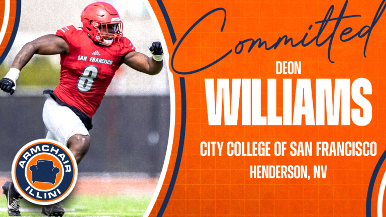 Illinois football signs JUCO defensive lineman Deon Williams - Armchair ...
